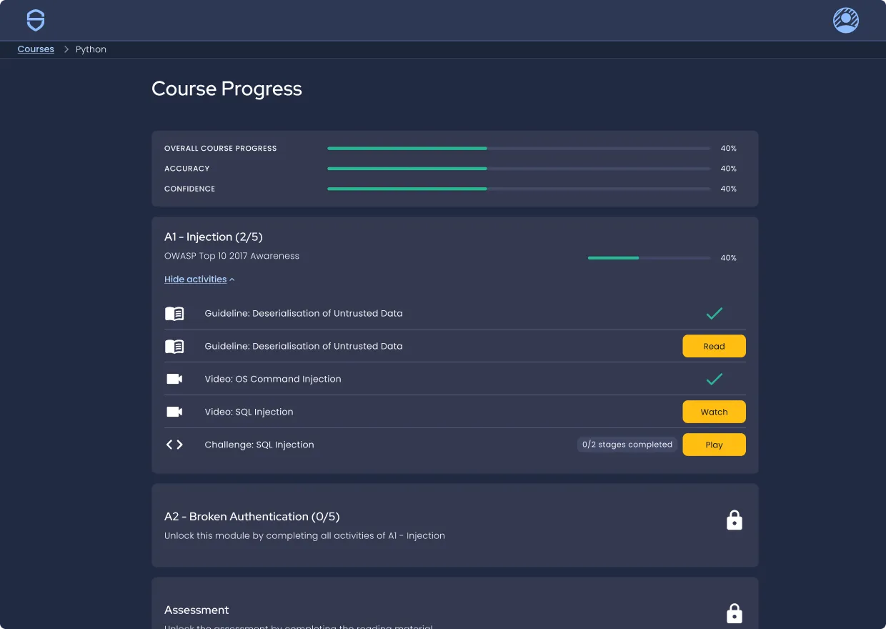 Software Security Coding Courses | Secure Code Warrior